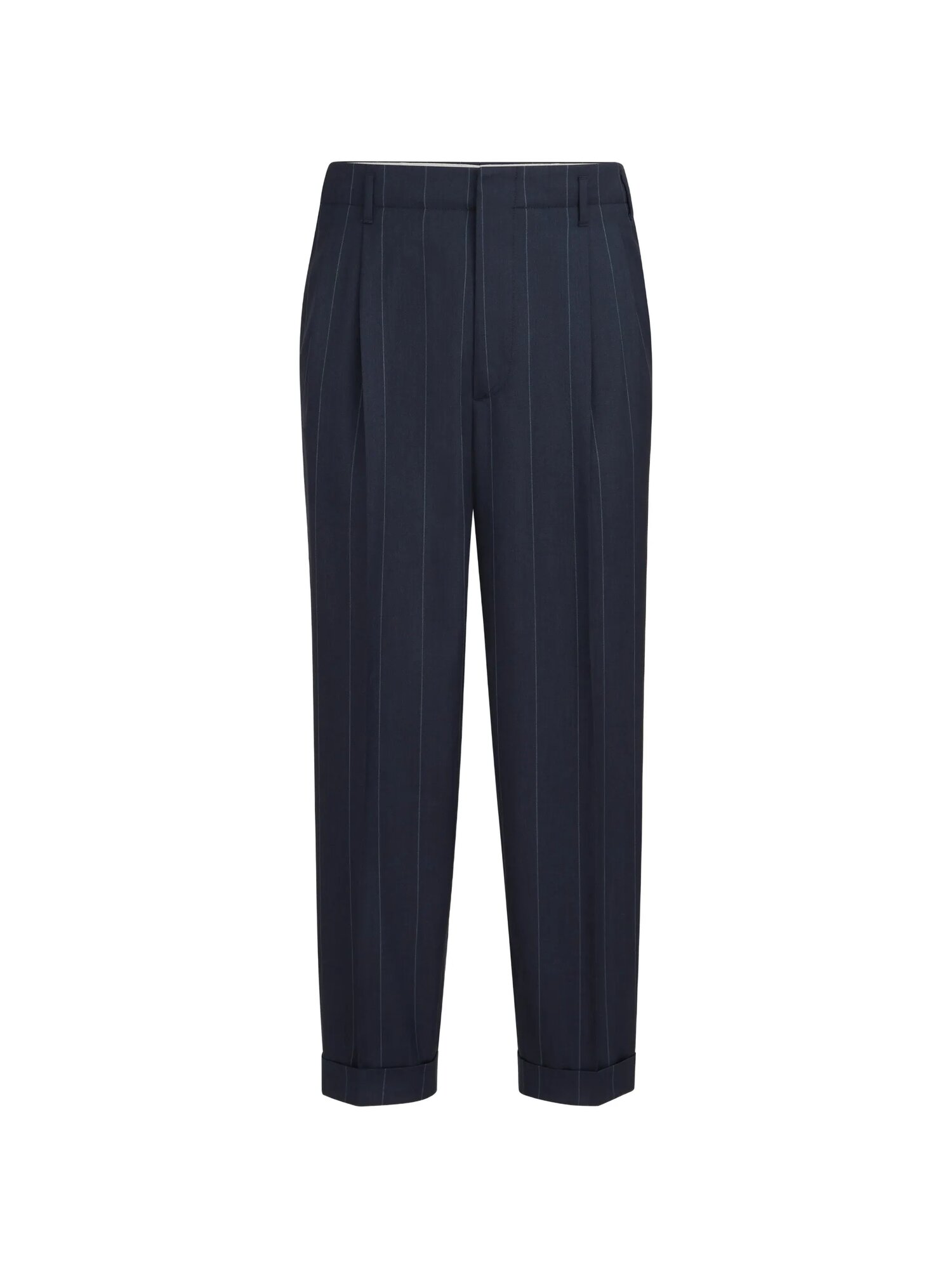 Брюки Virgin-wool chalk-stripe trousers with double pleats