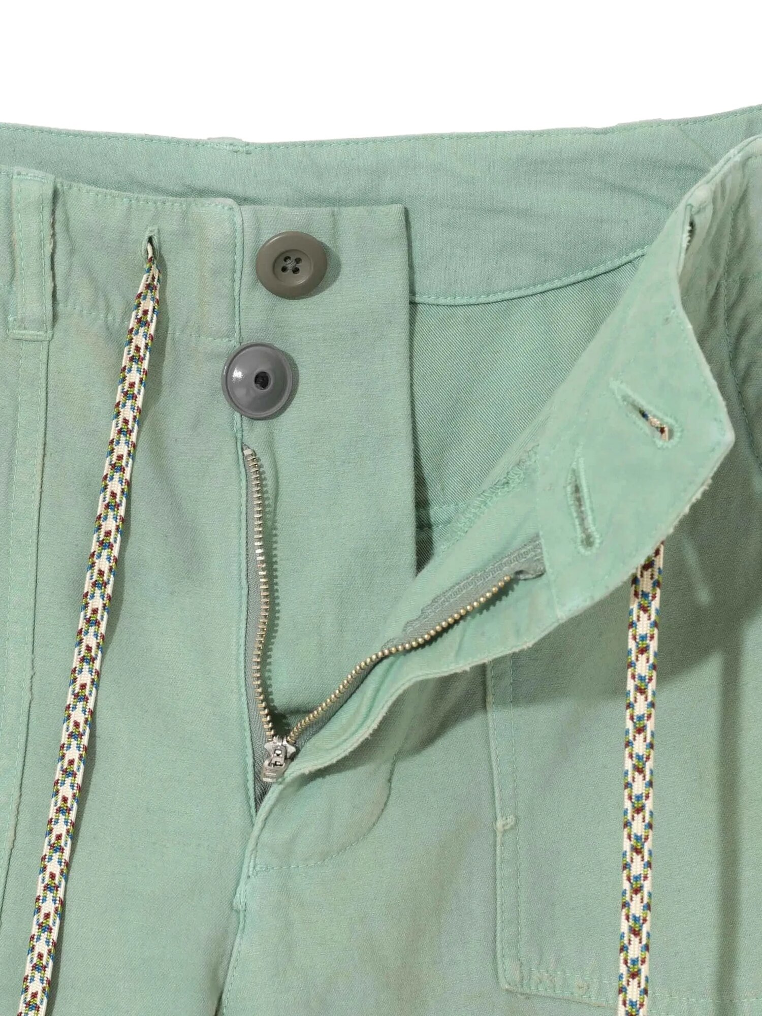 Шорты Undercover Appliqué layered shorts, размер 44, green — фото 1