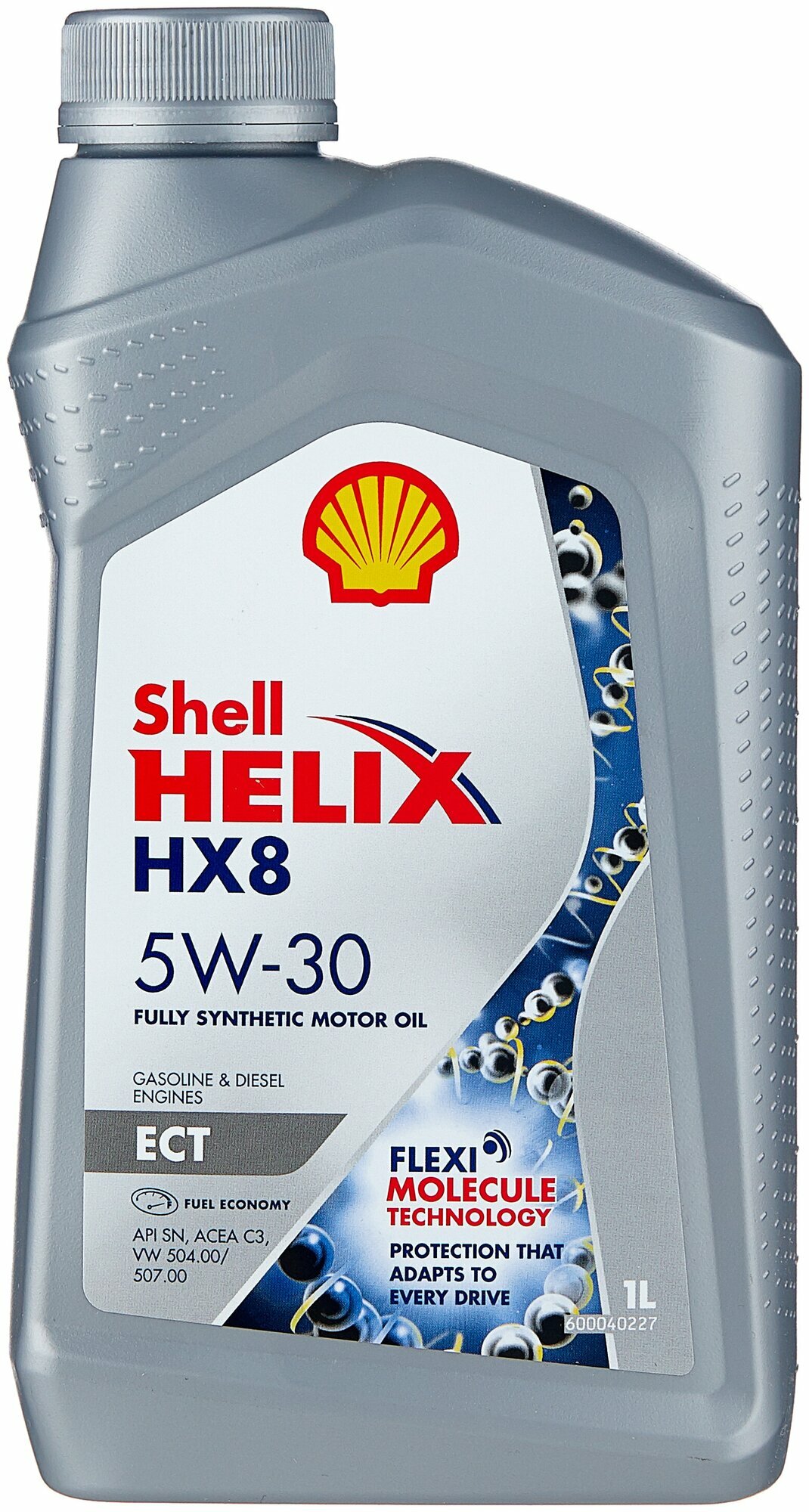 Масло моторное синтетическое SHELL Helix HX8 ECT 5W30 1 л 550048036