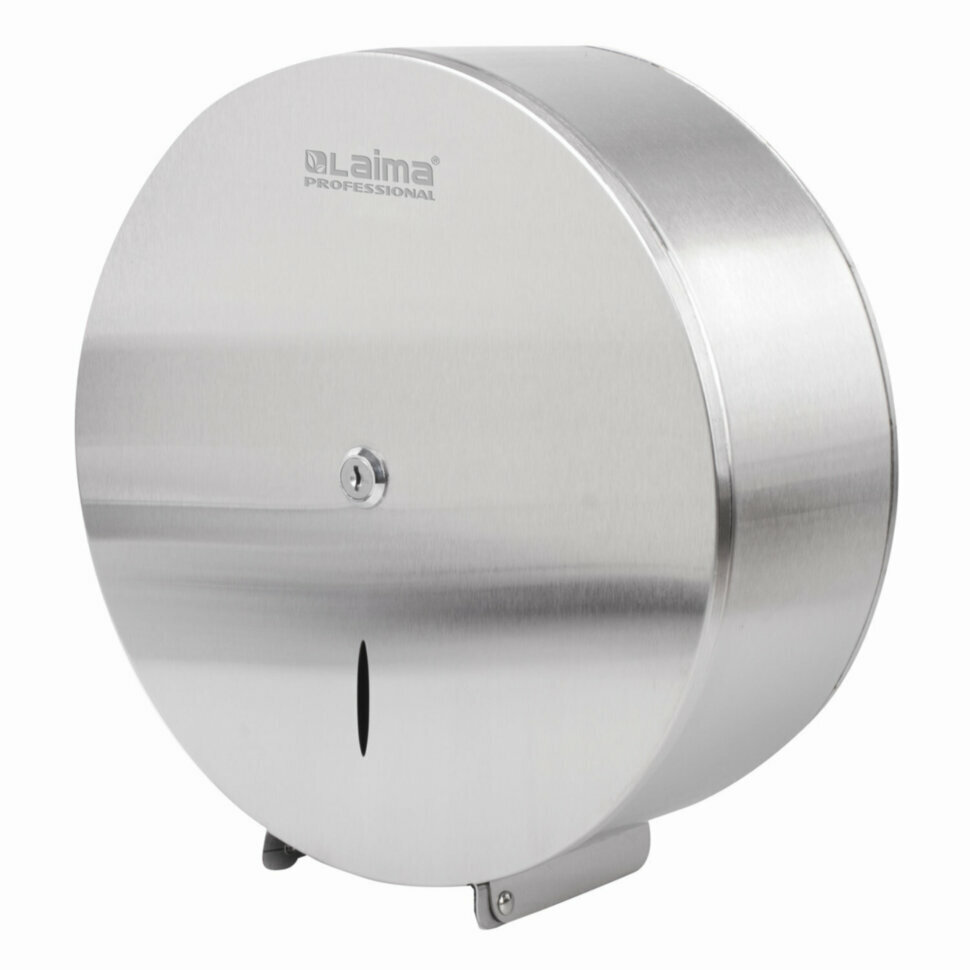 Диспенсер для туалетной бумаги LAIMA PROFESSIONAL INOX, (Система T1) большой, нержавеющая сталь, матовый, 605700, 605700