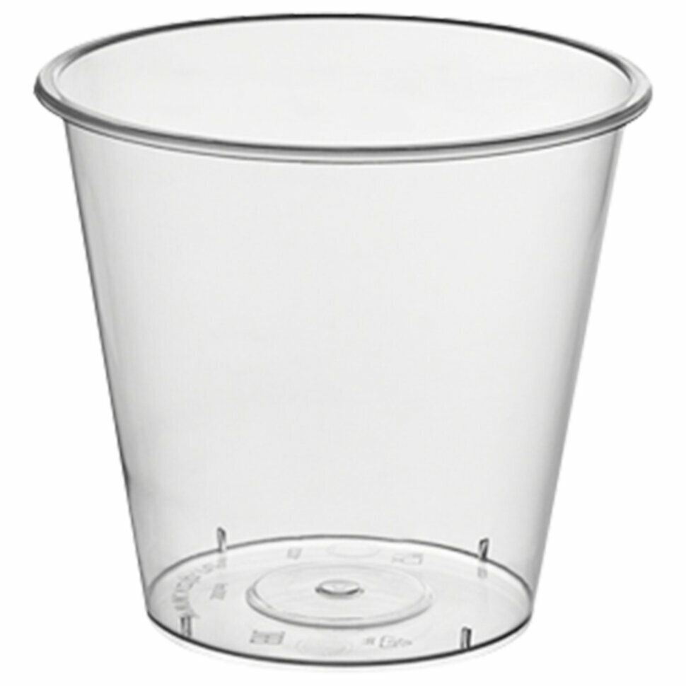 Стакан одноразовый 300 мл, пластиковый прозрачный, Bubble Cup, сверхплотный, взлп, 1023ГП, 500 штук, 609241