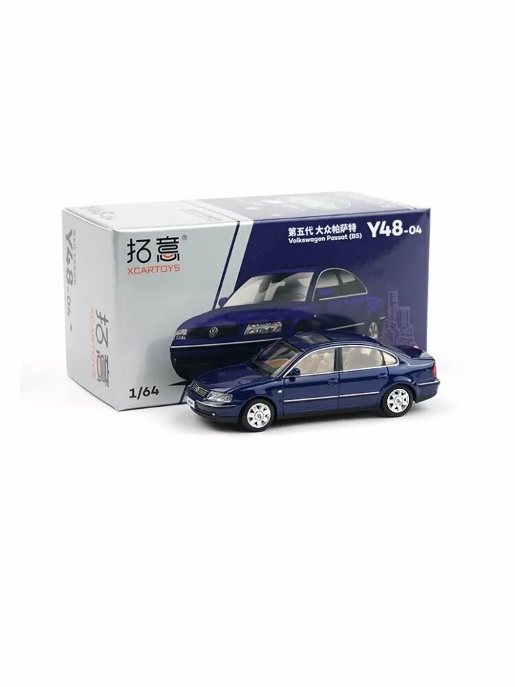 Машинка металлическая модель Xcartoys 1:64 Volkswagen Passat B5 Y48-04 Blue
