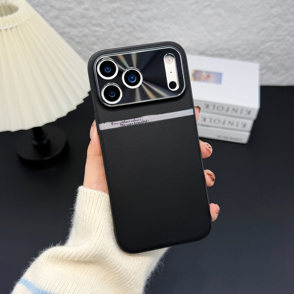 Чехол для Apple iPhone 17 Pro Max / Айфон 17 Про Макс, soft touch, чехол-кардиомонитор, искусственная кожа, защита камеры, ударопрочный, усиленные углы, Apple, Apple iPhone 17 Pro Max, black,