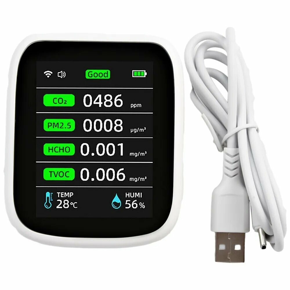 PV28CW WIFI Датчик качества воздуха для помещений, монитор качества воздуха для приложения Tuya