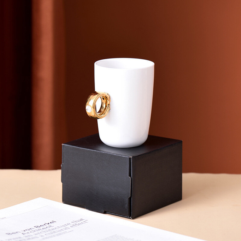 Кружка MOOIKA BenRussell "Gold", керамика, эко-дизайн, 201-300мл