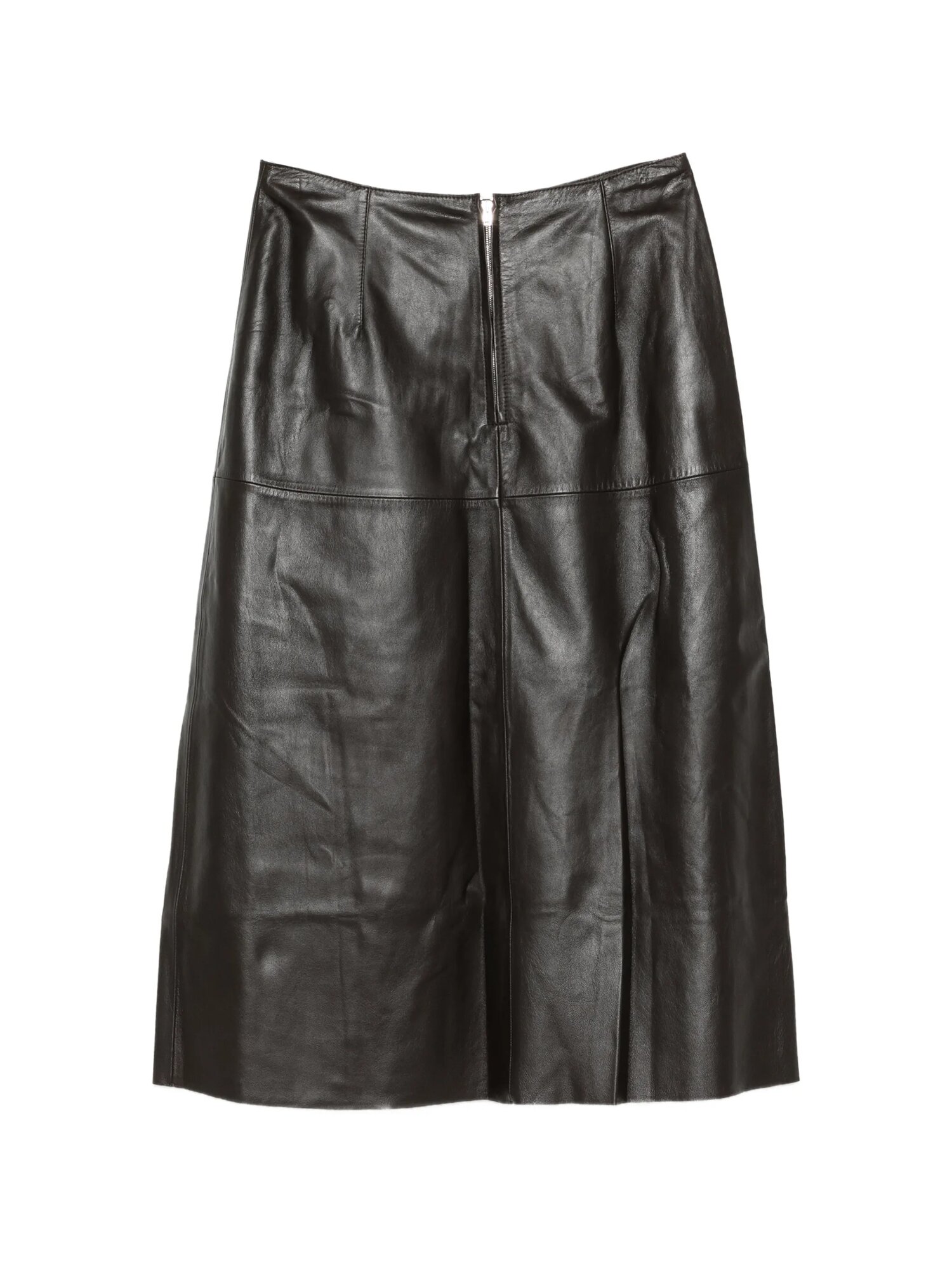 Юбка Yves Salomon Lambskin wrap skirt, размер 40, brown — фото 1