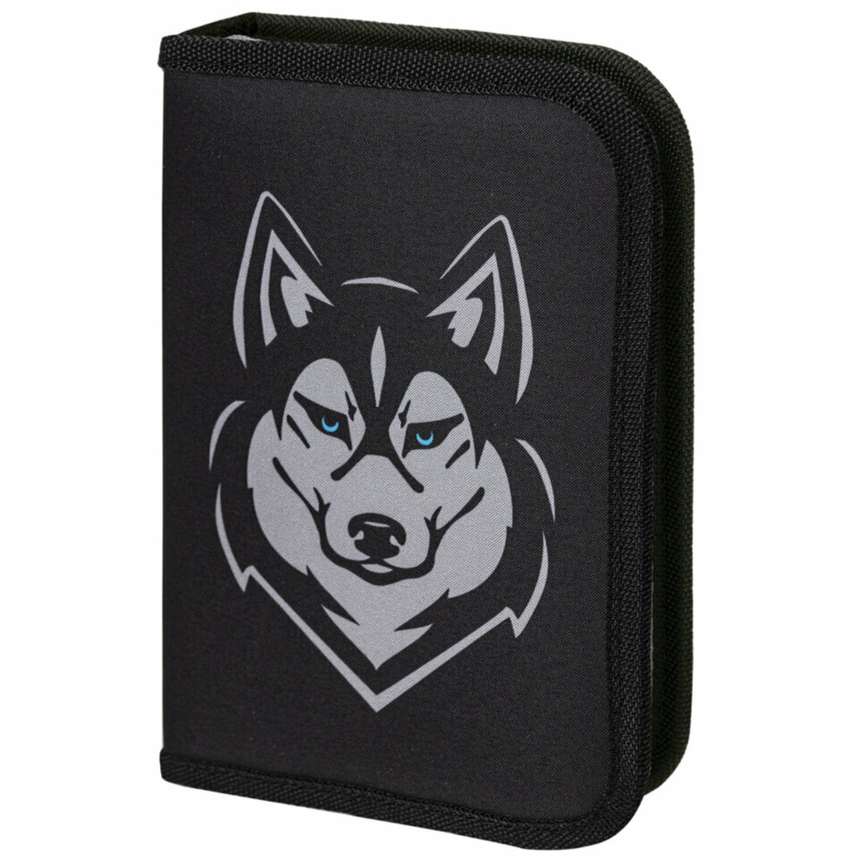 Пенал BRAUBERG, 1 отделение, полиэстер, 21х14 см, "Husky", 271532, 271532