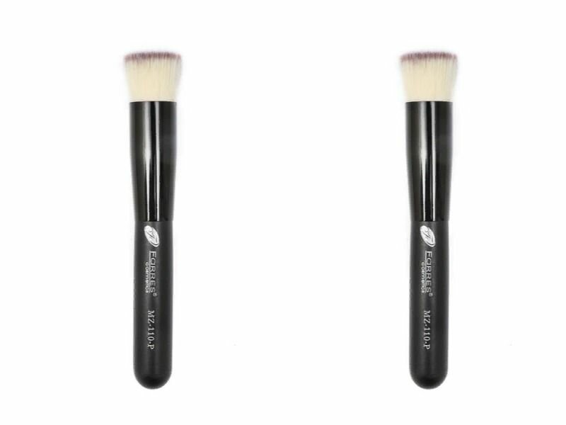 Farres cosmetics Кисть косметическая для нанесения тонального крема и румян, 2 шт.