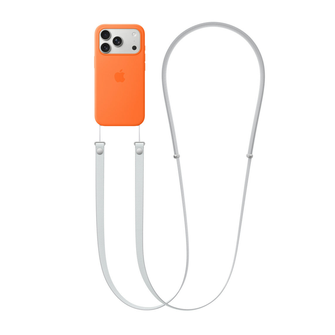 Ремешок Crossbody Strap Light Gray Apple MGGM4FE/A для iPhone 17/Pro/Max/Air (Original)
