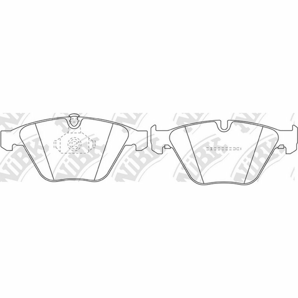 Колодки тормозные передние NIBK PN0222