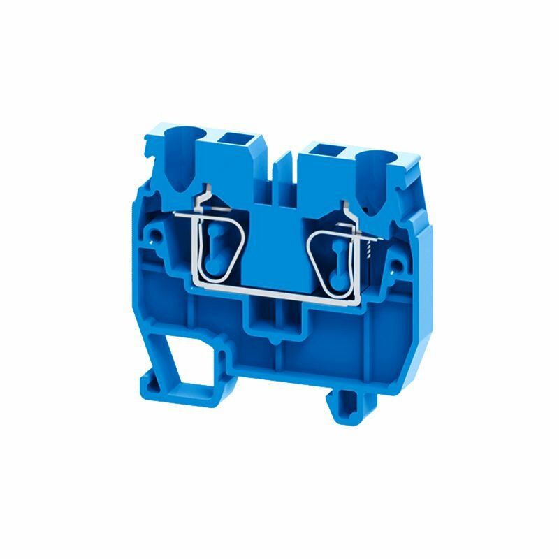 Мини-клемма проходная пружинная OptiClip CXM-2.5-I-BU-24A-(0.2-2.5) син. КЭАЗ 331822