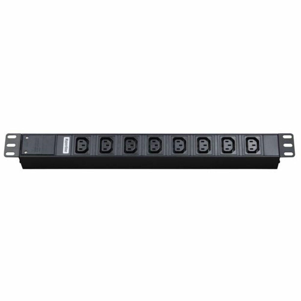 Блок розеток для телекоммуникационного шкафа Hyperline SHT19-8IEC-2.5IEC