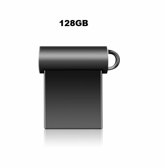 Мини-супер крошечный USB-накопитель, Черный флеш-накопитель объемом 128 ГБ