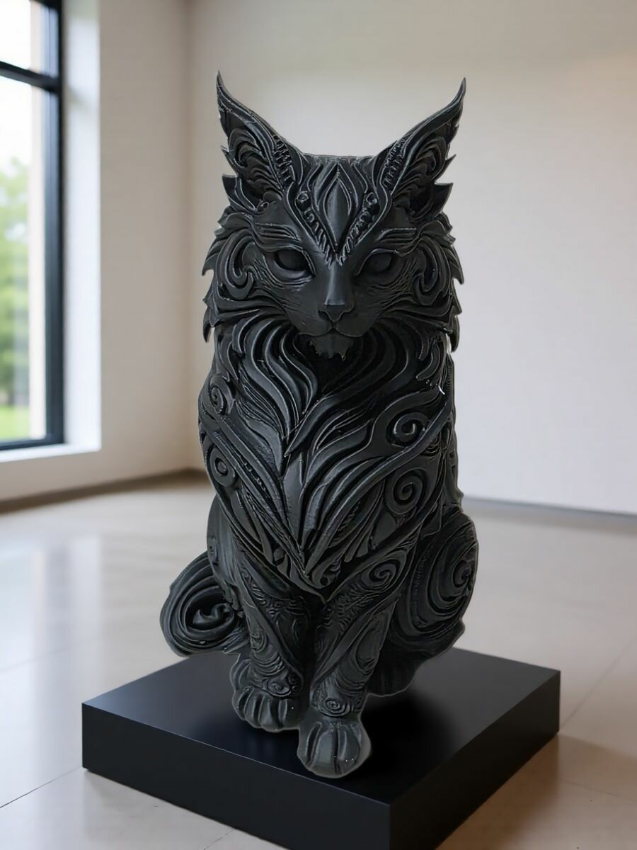 Кот Мейн-кун, фигурка, статуэтка