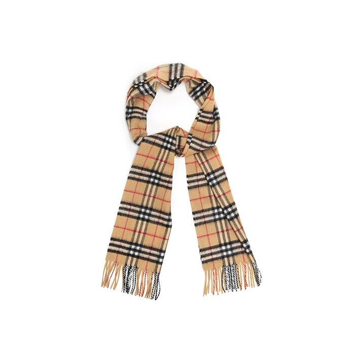 Шарф BURBERRY для мужчин, one size, Желтый — фото 1