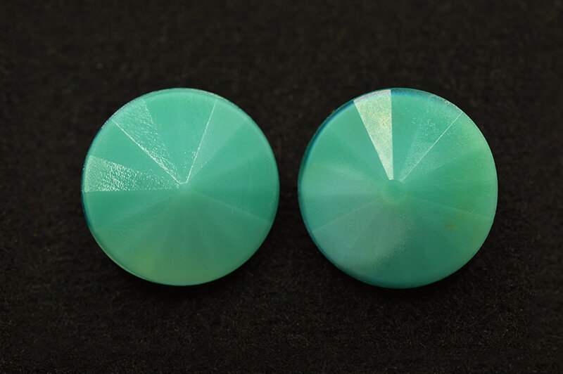 Риволи Matubo 12mm Czech Glass, цвет RV030 Turquoise, 12-RV030, 1шт
