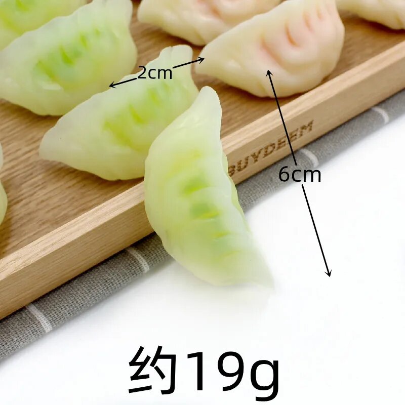 Пельмени игрушечные ПВХ, светло-зеленые, 6x2 см, 19 г