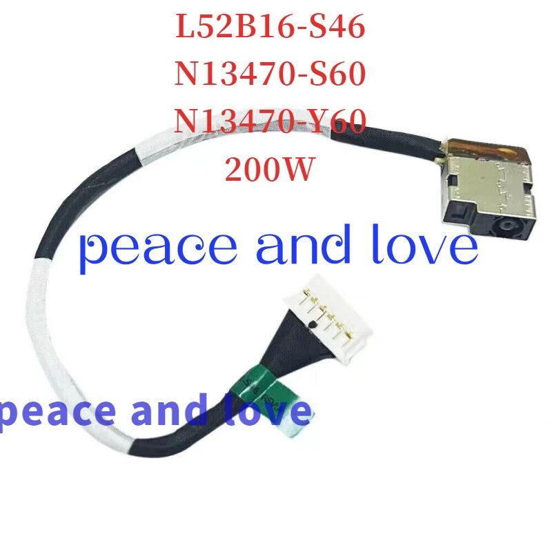 L52B16-S46 N13470-S60 N13470-Y60 200 Вт новый кабель питания постоянного тока для ноутбука HP OMEN 8 TPN-Q278 Q279 15-FA 15-FB