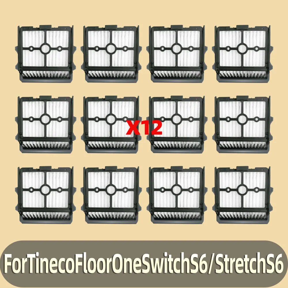 Набор из 12 щеток для Tineco Floor One Switch S6/Stretch S6, цвет: Set 3