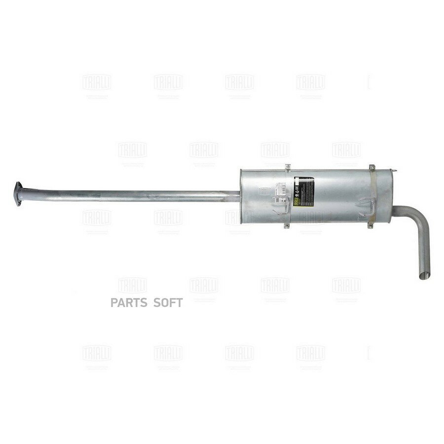 TRIALLI EMM 0346 Глушитель для а/м ГАЗель Бизнес (330232) дв. УМЗ, ISF 2.8L Евро-3,4 осн. удл. (алюм. сталь) (EMM 0346