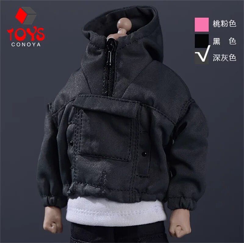 CONOYA Куртка для фигурки 1/12, черный