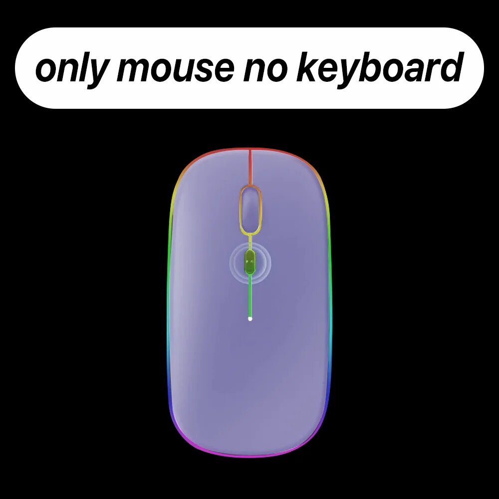 Беспроводная Bluetooth клавиатура с подсветкой 10 дюймов Only mouse