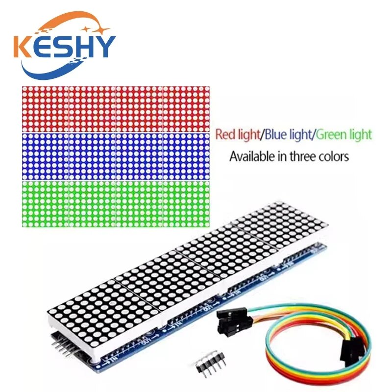 MAX7219 модуль, зеленый, 8x8 LED — фото 1