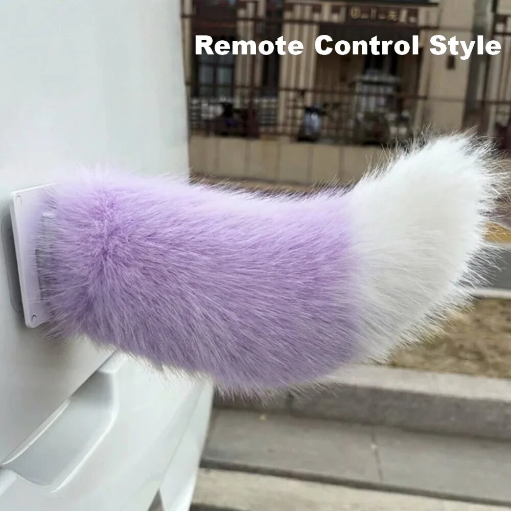 Электрический хвост для велосипеда Purple White