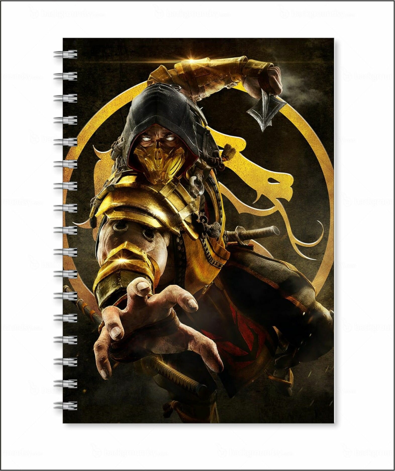 Тетрадь формата А5 с принтом "Мортал Комбат", Mortal Kombat