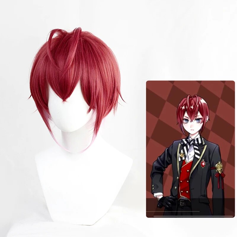 Бордовый косплей парик Riddle Rosehearts