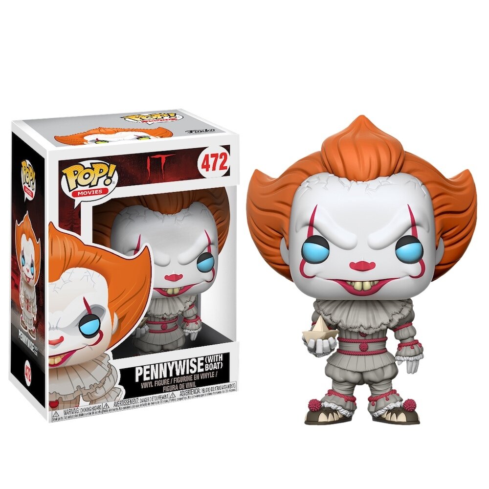 Фигурка Funko POP Pennywise Clown with Boat из фильма It: Welcome to Derry Stephen King / Пеннивайз Клоун с корабликом из Оно Стивен Кинг