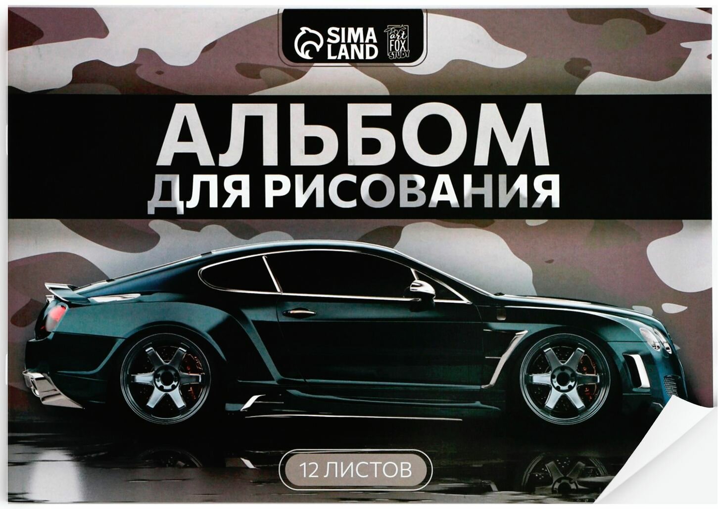 Альбом детский для рисования "1 сентября: Машина" на скрепке, формат А4, 12 листов, обложка 160 г/м2, бумага 100 г/м2. Товар уцененный
