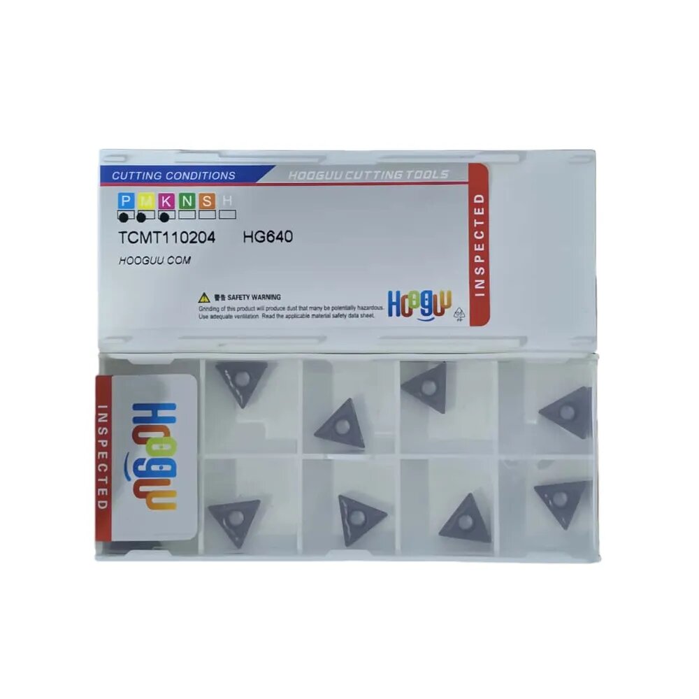 HOOGUU 100% Оригинал TCMT110204 HG640 Лезвие 10шт