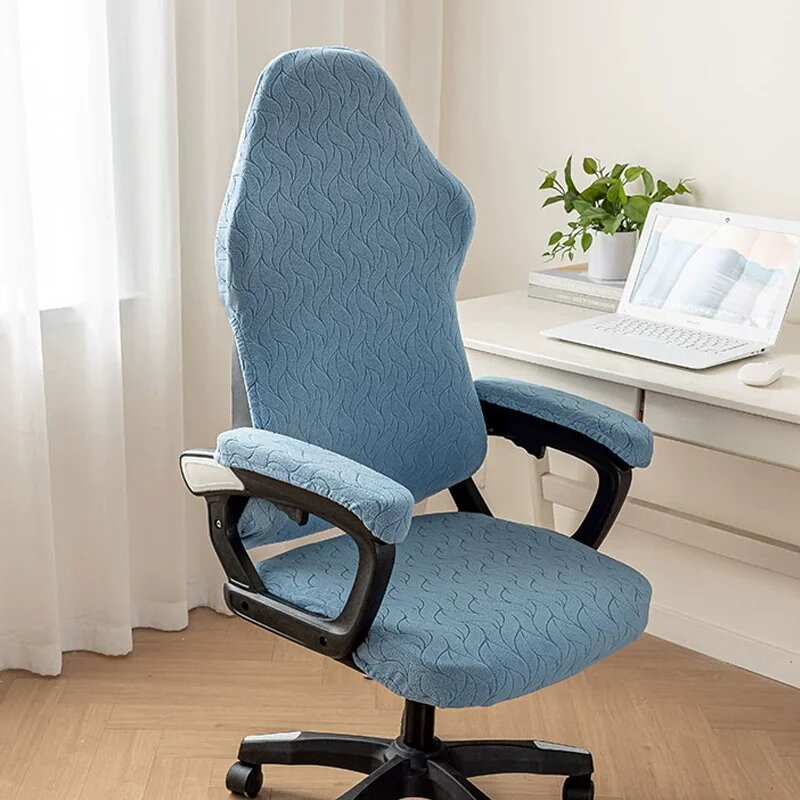 Комплект чехлов для стульев Yupartex 4 шт. Голубой, A2 Office chairCover