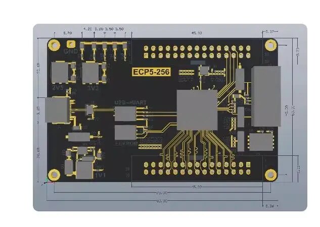 Развивающая плата LATTICE ECP5 EPC5-256