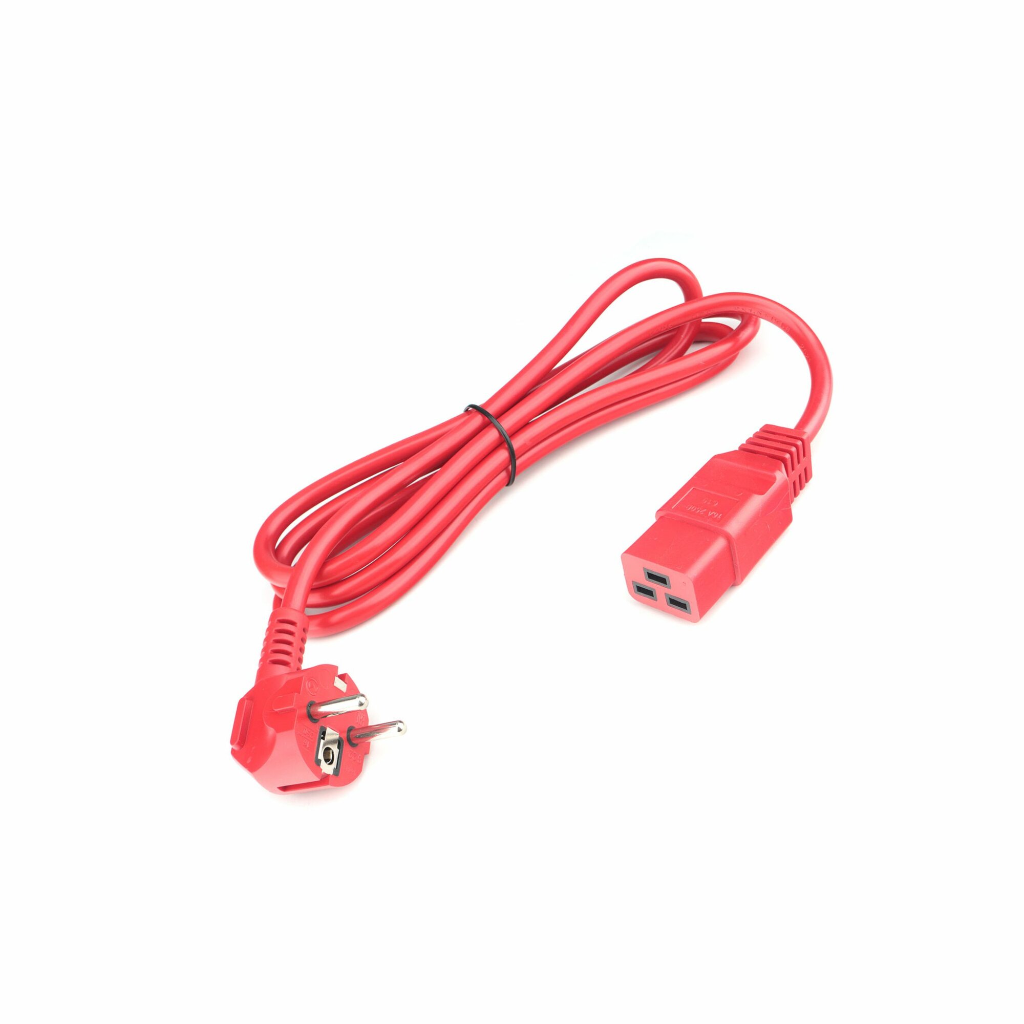 Кабель питания С19 IEC-320, красный, 3*1.5 мм, 16А, 1.8 м