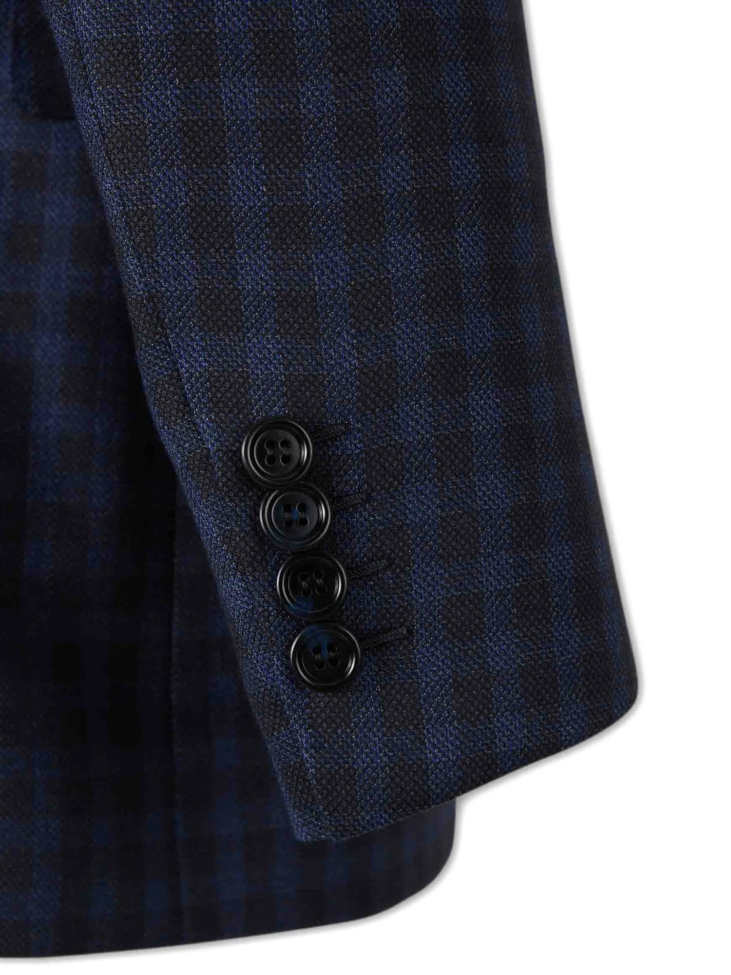 Пиджак Brioni Check wool-blend blazer, размер 48, синий — фото 1