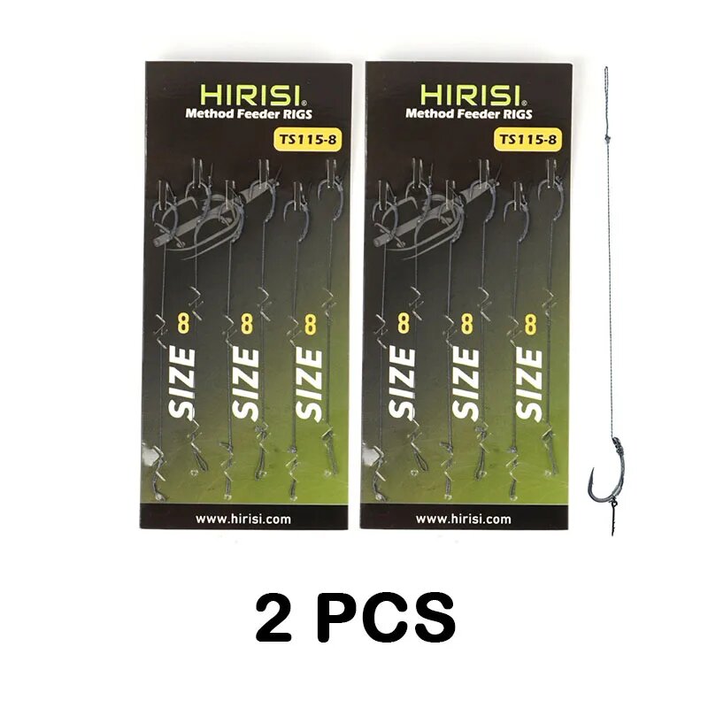 Hirisi Готовые крючки для карпа 6 шт. TS115 2 pcs-Size 8