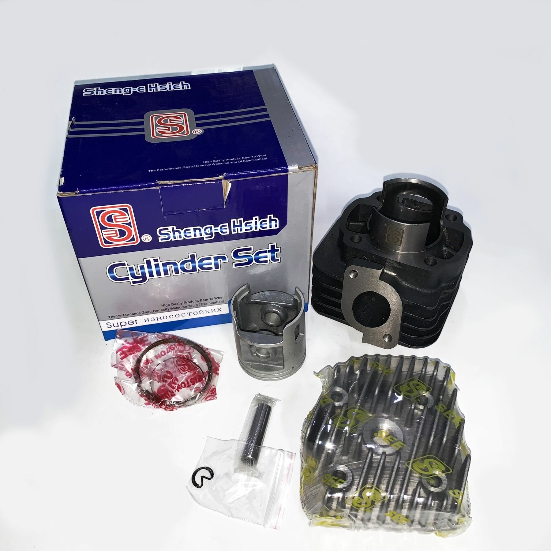 Поршневая (ЦПГ) Yamaha Jog 3kj-90, d-47mm/90cc ГБЦ в комплекте SEE