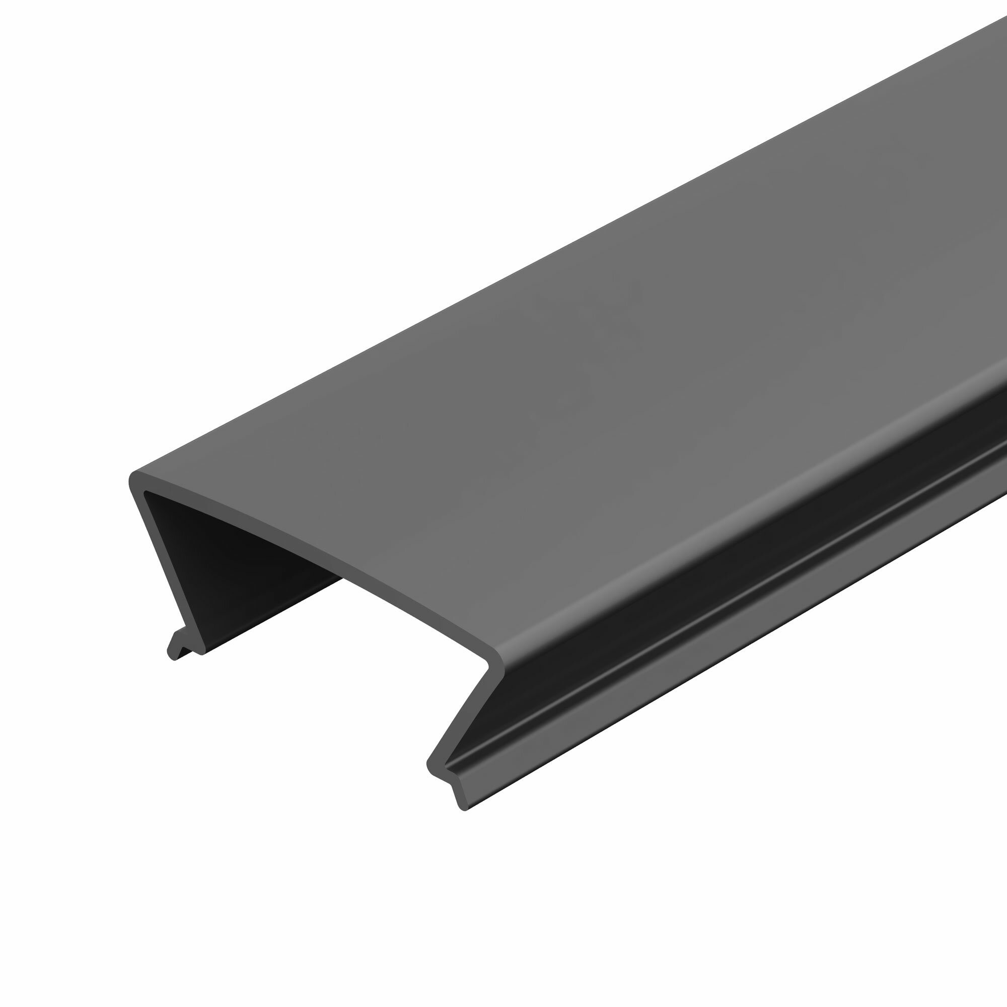 Экран для профиля для светодиодной ленты Arlight Экран FOLED-2000 BLACK-PM чёрный, 2м