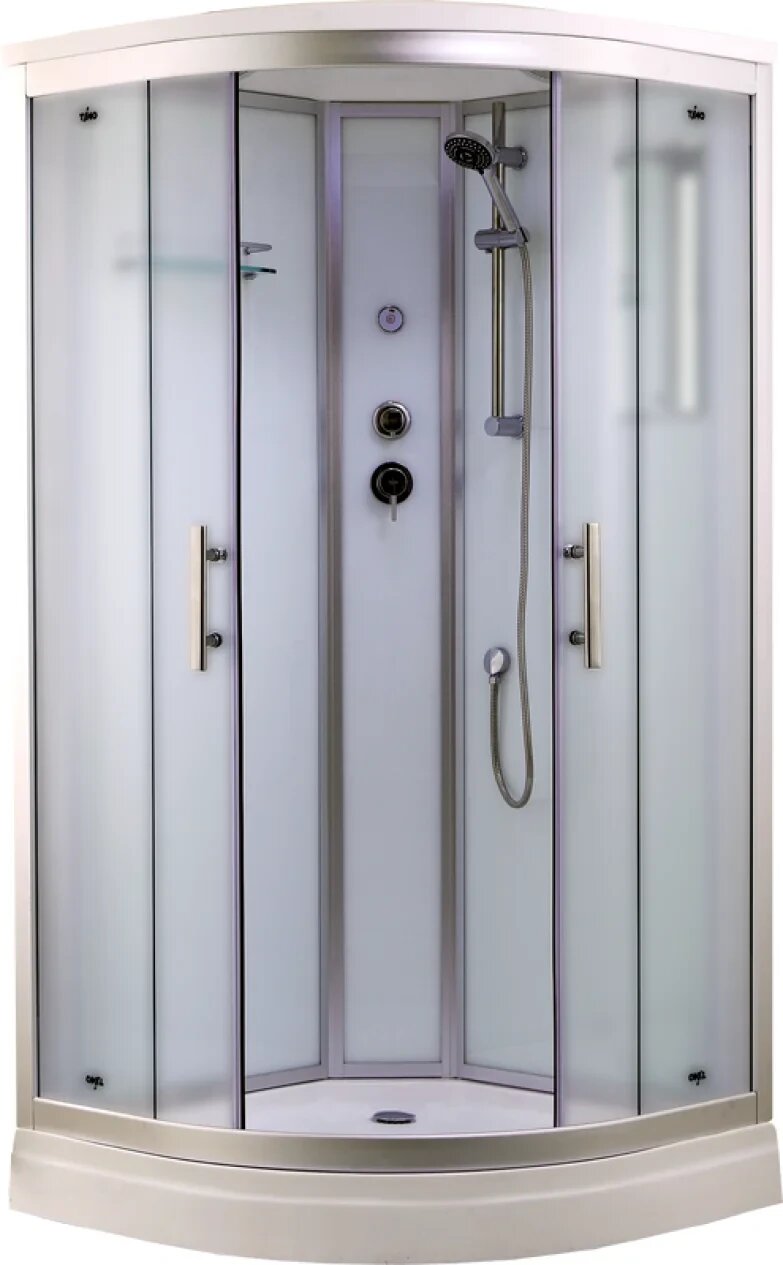 Душевая кабина Timo Standart T-6601SF Silver Fabric с низким поддоном, профиль хром