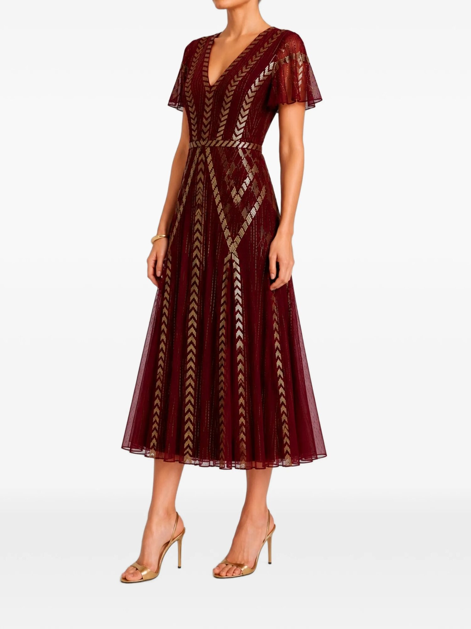 Платье Temperley London Viola, размер 10, red — фото 1