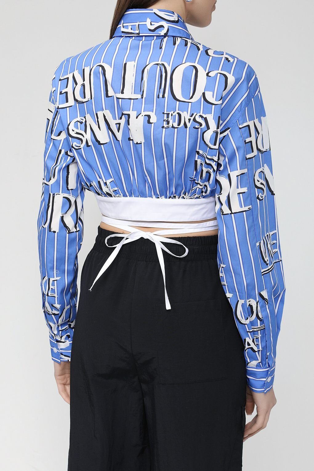 Блуза Versace Jeans Couture, размер 42, синий — фото 1