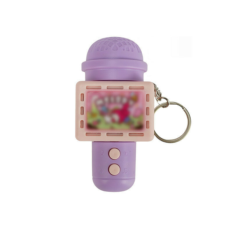 Мини микрофон fun keychain с записью и музыкой для детей и творческой игры стиль e