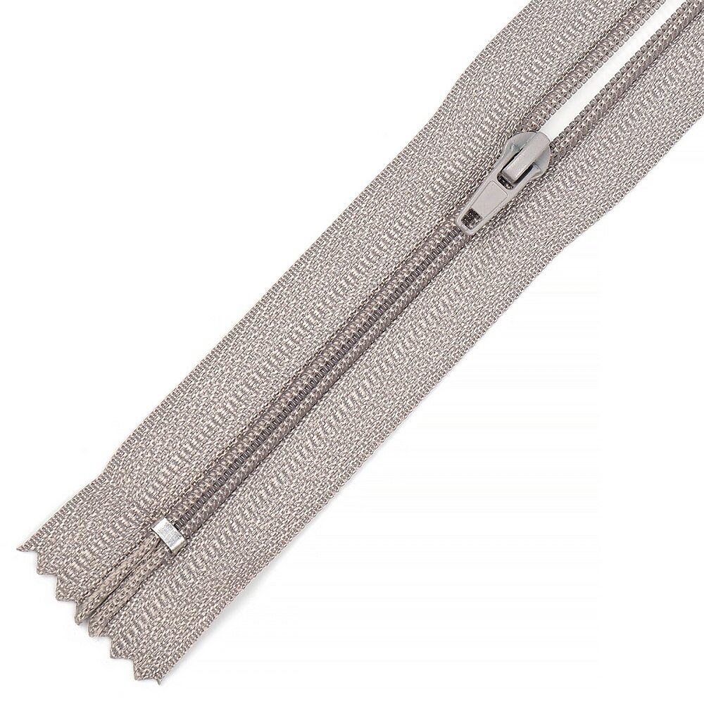 Молния MaxZipper брючная, замок автомат, 20 см, цвет S340, серый, упаковка 100 штук