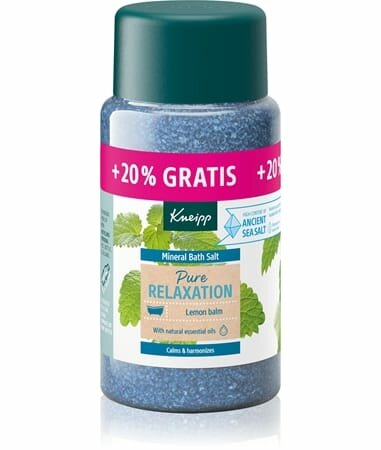 Соль для ванны Kneipp Pure Relaxation Lemon Balm, 600 г