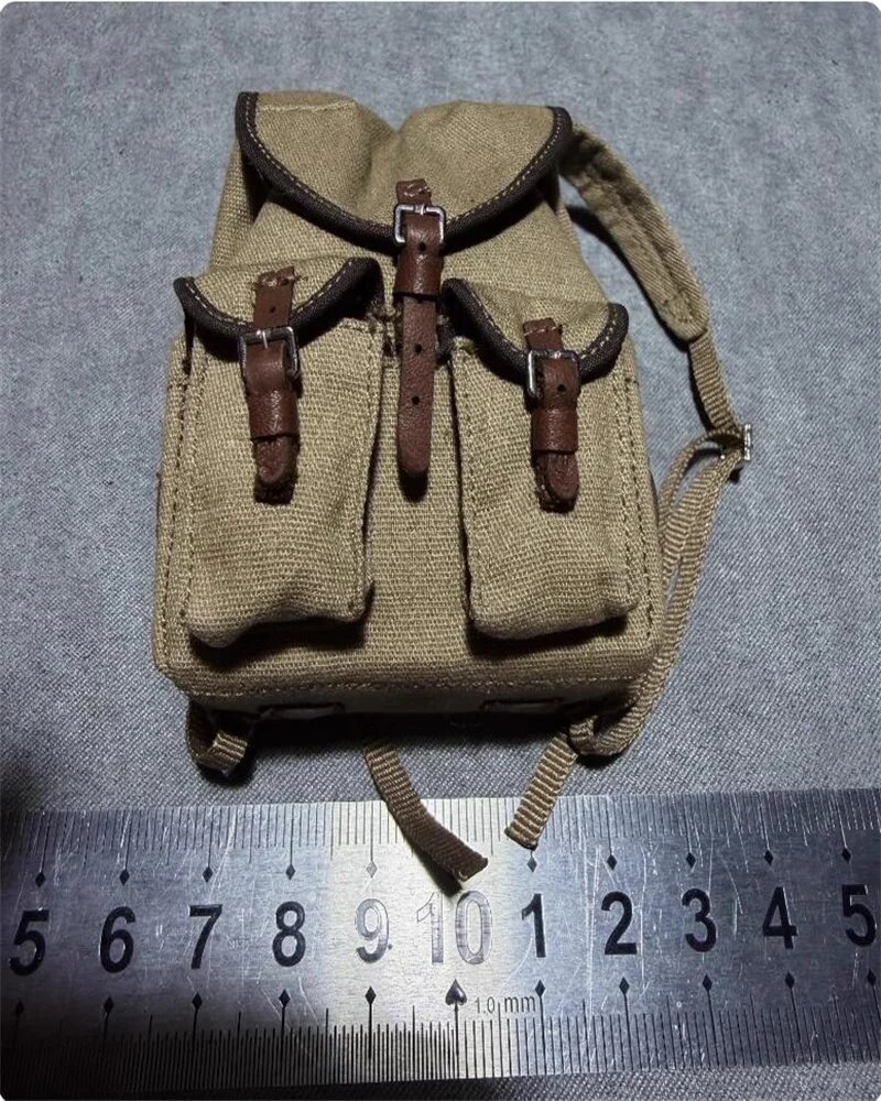 Кожаный рюкзак для солдата WW2 1/6 Snail для 12" фигурок