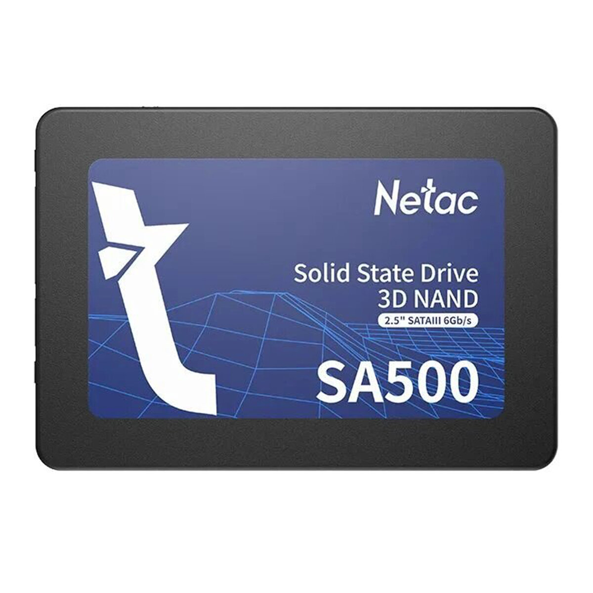 Внутренний накопитель SSD Netac NT01SA500-2T0-S3X черный, 2TB, SATA III, 2.5", TLC