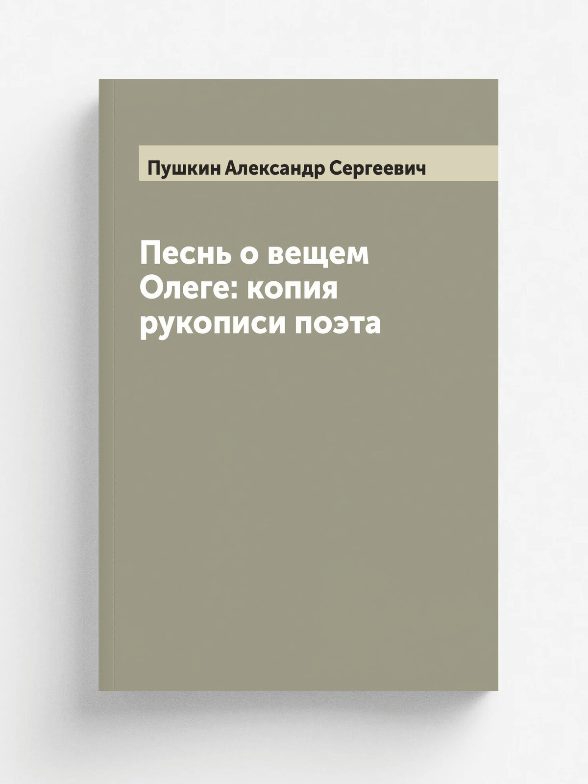 Песнь о вещем Олеге: копия рукописи поэта