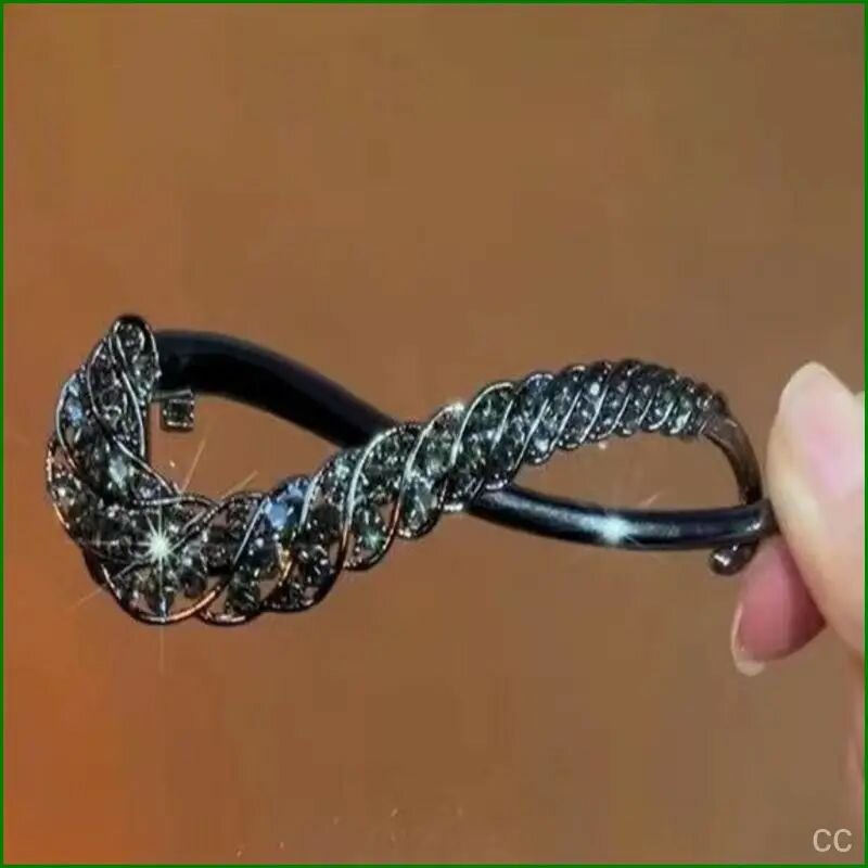 Черный твист, эксклюзивная заколка
